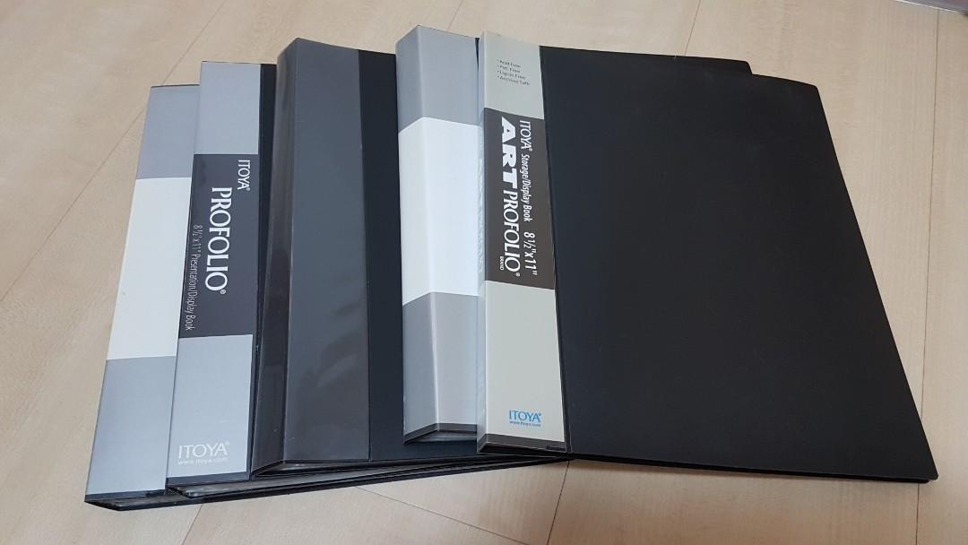 Sleeved Portfolios (letter size), Hobbies & Toys, Stationery & Craft ...