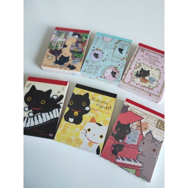 Small Cute Japanese Notepad (100 sheets) - Kutusita Nyanko, Hobbies ...