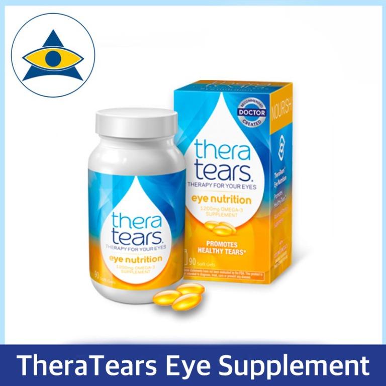 Thera Tears Eye Nutrition 1200mg Omega-3 Supplement for dry eyes ...
