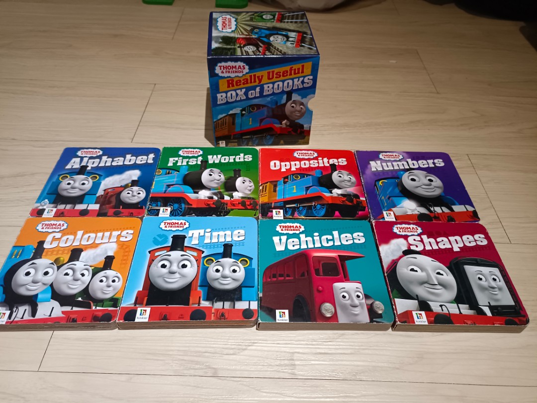 Thomas the train box of books, Babies & Kids, Infant Playtime on Carousell