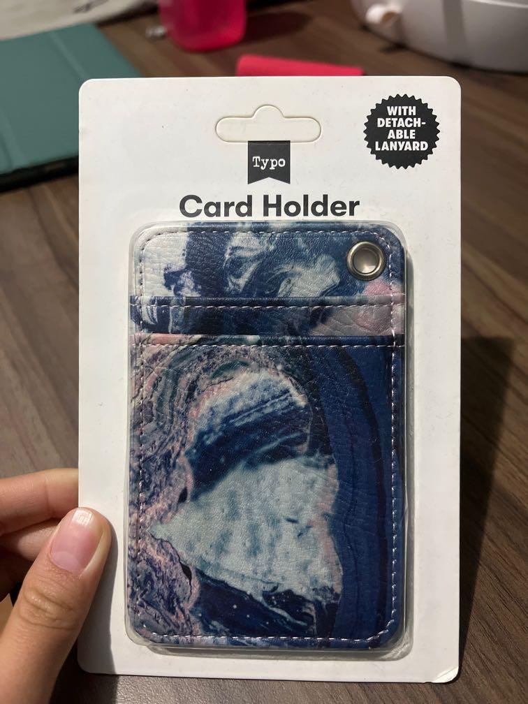 Typo card holder with detachable lanyard, Women's Fashion, Bags ...