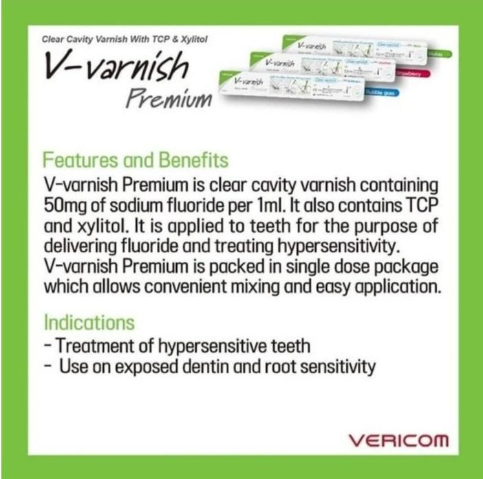 V- Varnish Premium Cavity Varnish Flavors: Bubble Gum/Strawberry ...