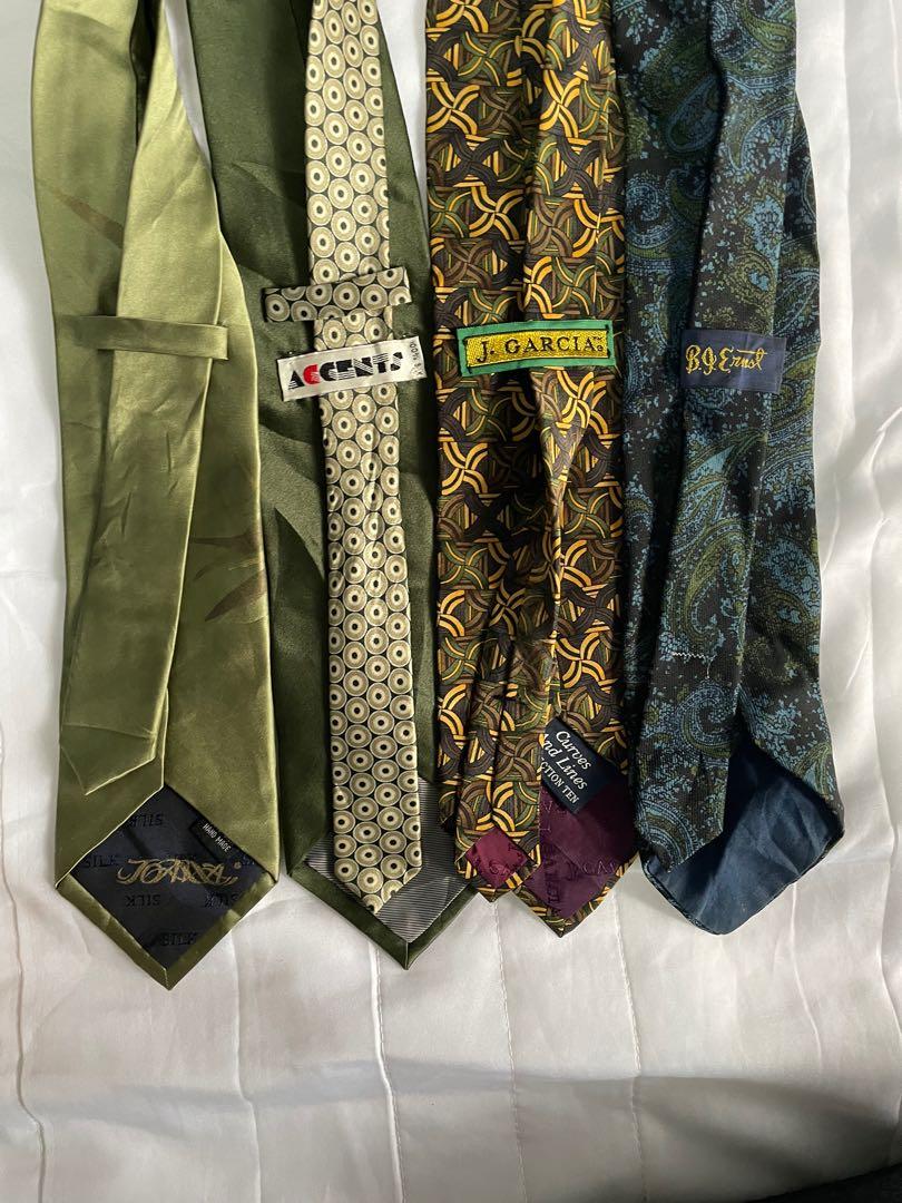 Vintage Branded Necktie / Kurbata - Shades of Green, Men's Fashion ...