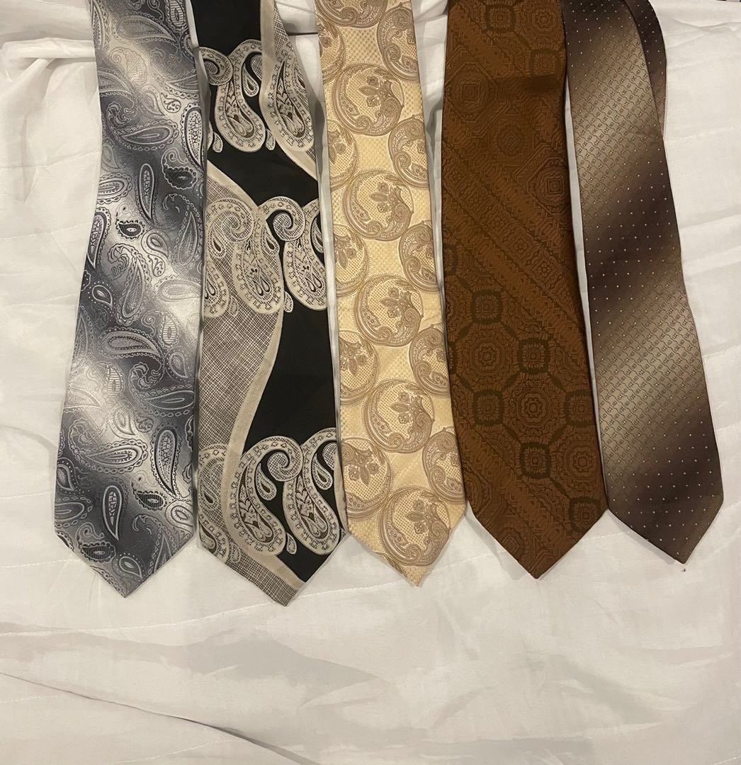 Vintage Branded Necktie / Kurbata Paisley Print, Men's Fashion, Watches ...