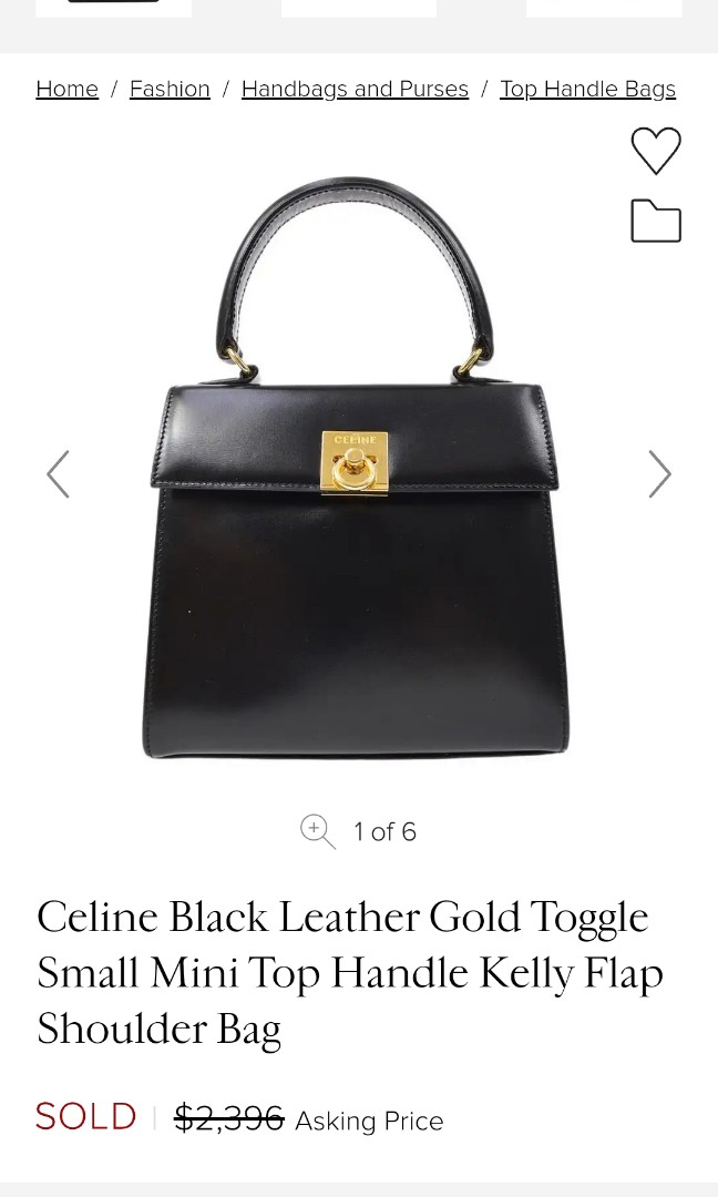 Vintage celine small kelly bag, Luxury, Bags & Wallets on Carousell