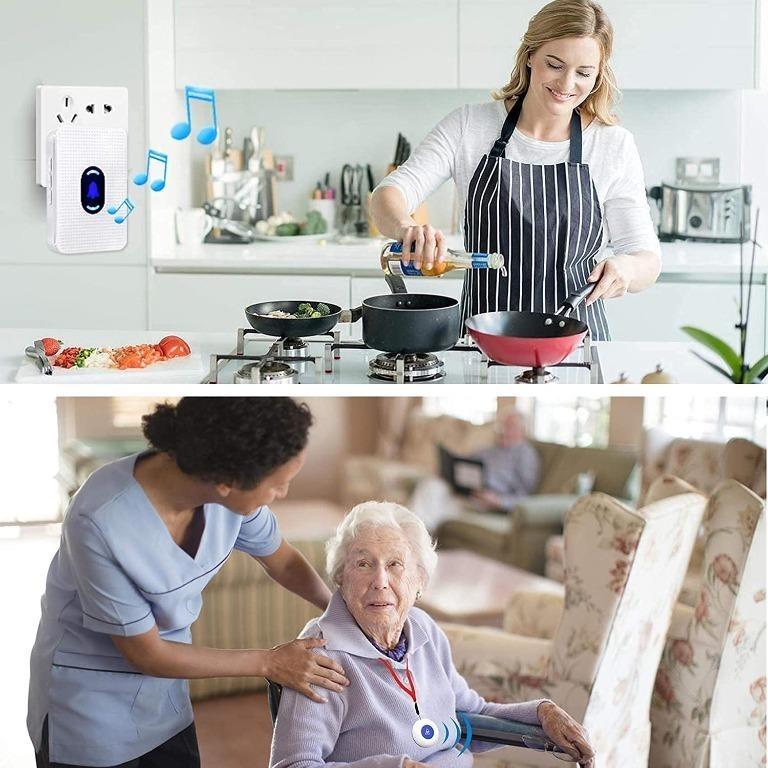 Wireless Caregiver Pager Alert System SOS Call Button for Patient ...