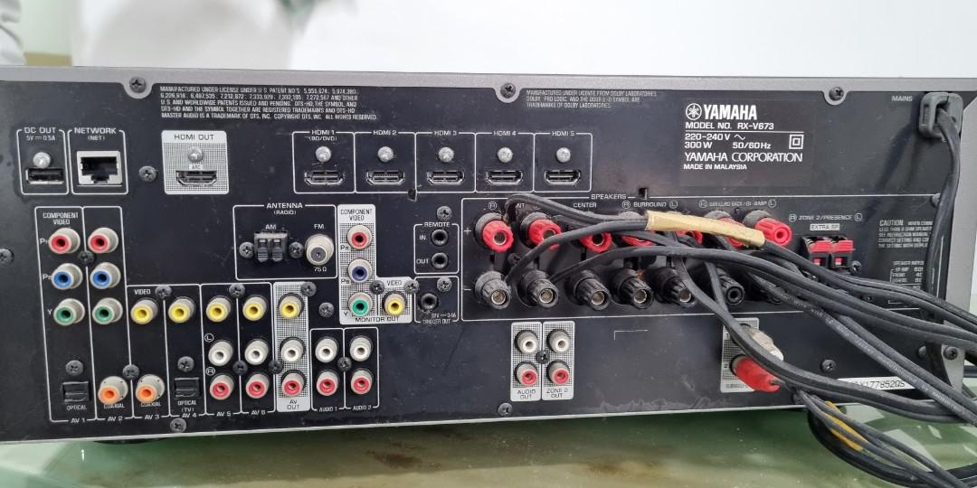 Yamaha RX V673 7.2 Ch AV Receiver, Audio, Soundbars, Speakers ...