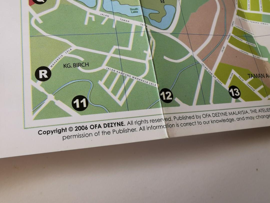 2006 Taiping Town Perak Pocket Map, Hobbies & Toys, Collectibles ...