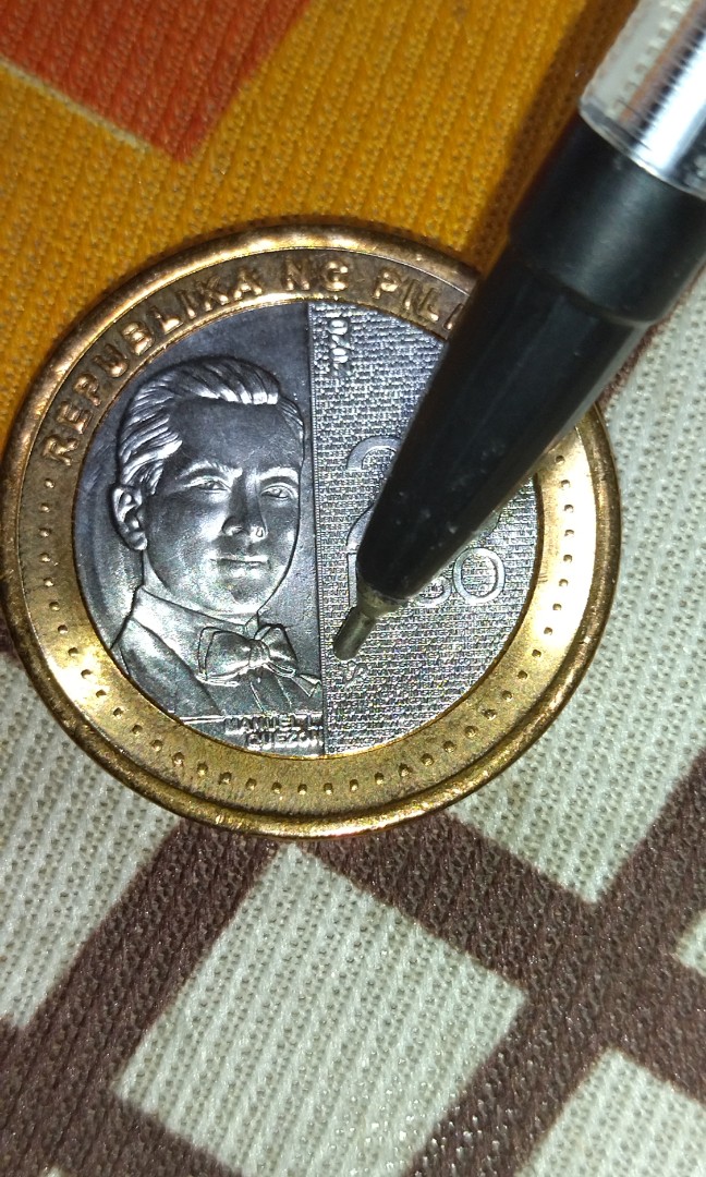 20 Peso NGC Error Coin President Manuel Quezon, Hobbies & Toys ...