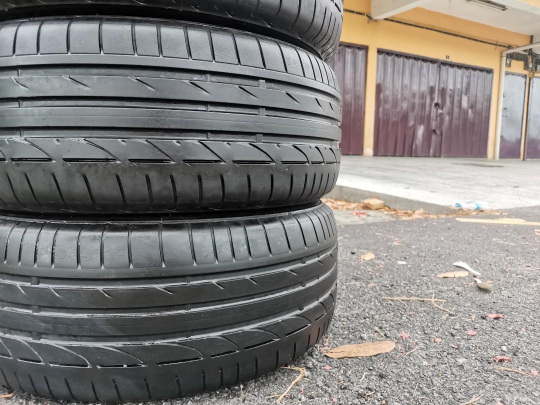 225/50/17 225/50R17 BRIDGESTONE POTENZA S001 RUN-FLAT USED TYRE TAYAR SEKEN, Auto Accessories on ...