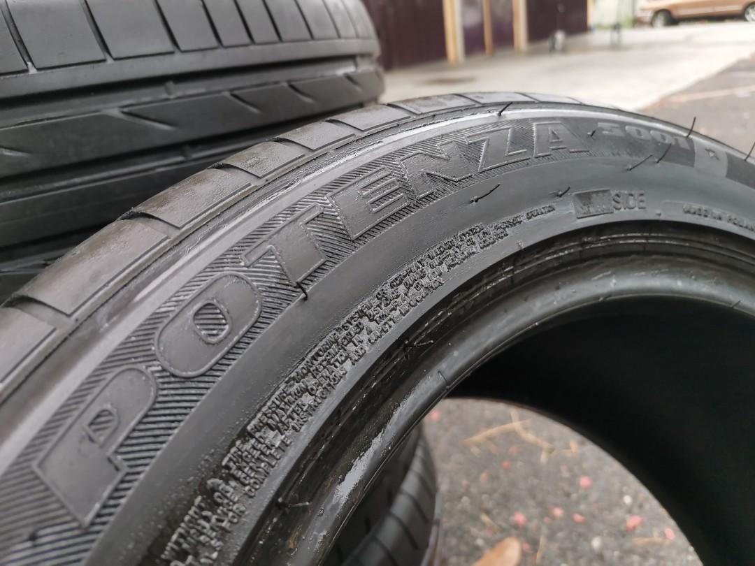 225/50/17 225/50R17 BRIDGESTONE POTENZA S001 RUN-FLAT USED TYRE TAYAR SEKEN, Auto Accessories on ...