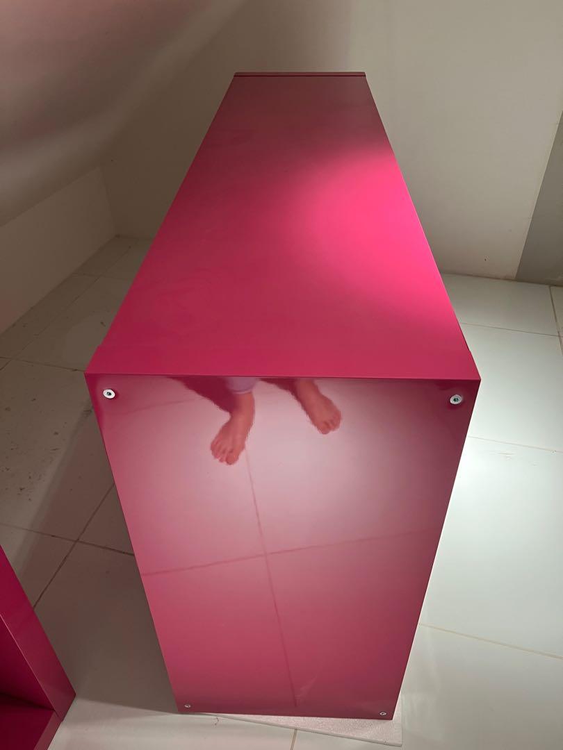 Hot pink shelves with drawer, Furniture & Home Living, Furniture ...