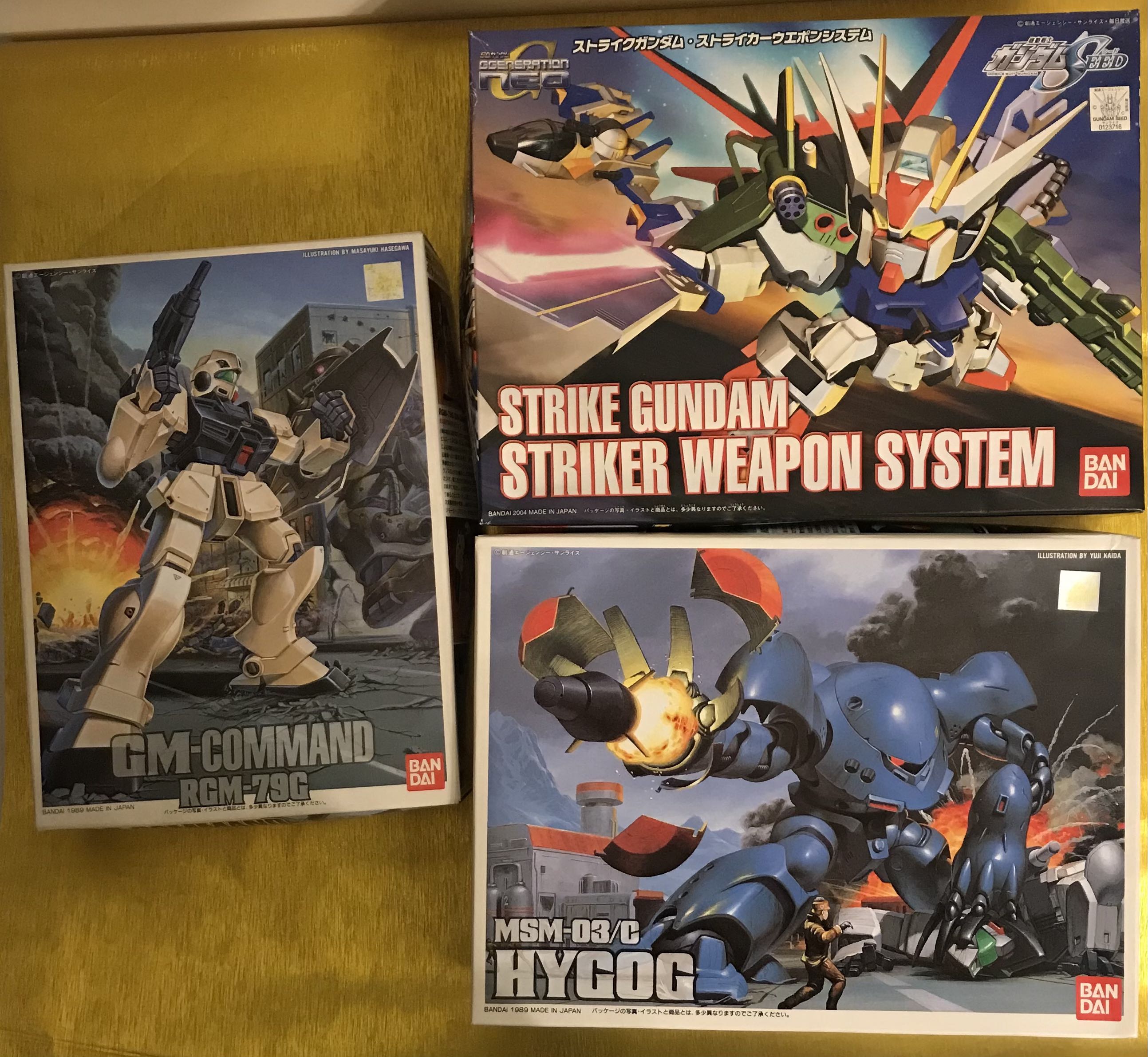 高達模型 1/144: MSM-03C HYGOG & GM-Command RGM-79G; BB戰事 SD Strike Gundam ...
