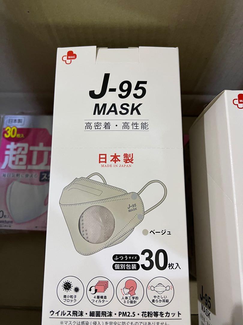 日本製 高防護 kf94 j-95 mask 卡灰色, 健康及營養食用品, 口罩、面罩 - Carousell