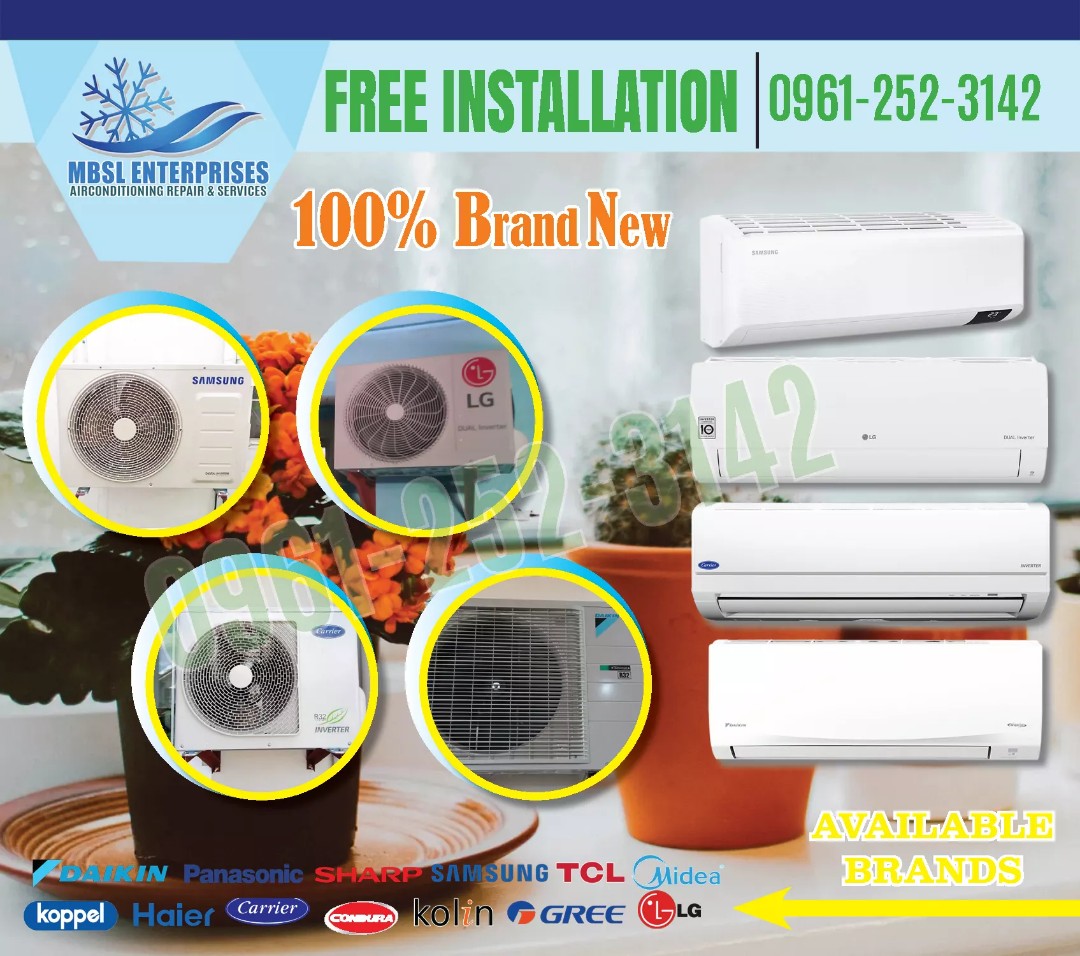 AFFORDABLE PRICE SPLIT TYPE AIRCON WITH FREE INSTALLATION, TV & Home ...