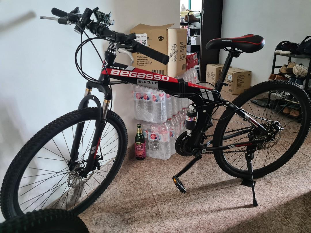 Begasso folding Mountain Bike, Sports Equipment, Bicycles & Parts ...