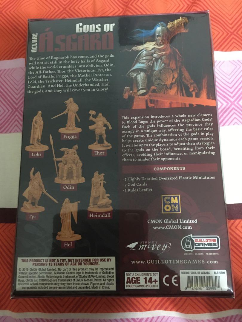 Blood Rage Deluxe Gods of Asgard KS Exclusive, Hobbies & Toys, Toys ...