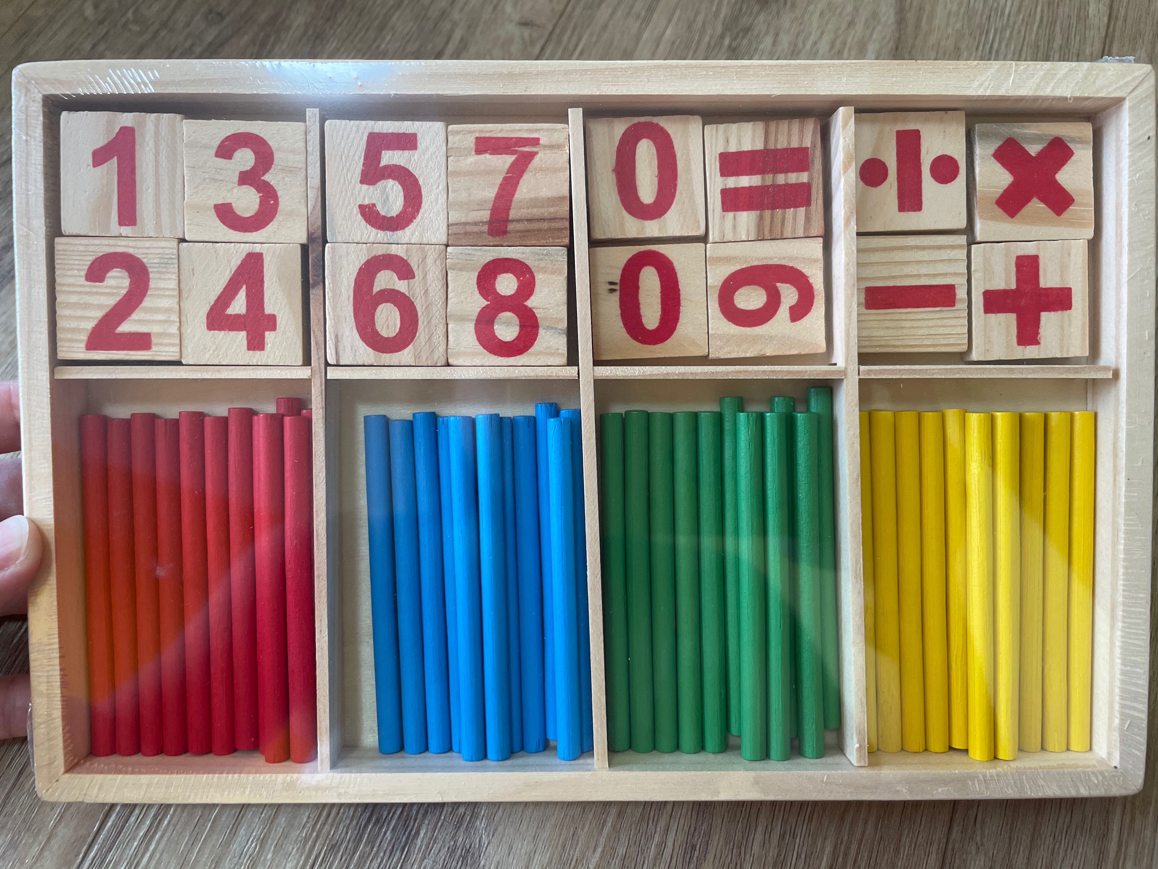 BN Counting Numbers Blocks / Sticks in Colour Wooden Toy, Hobbies ...