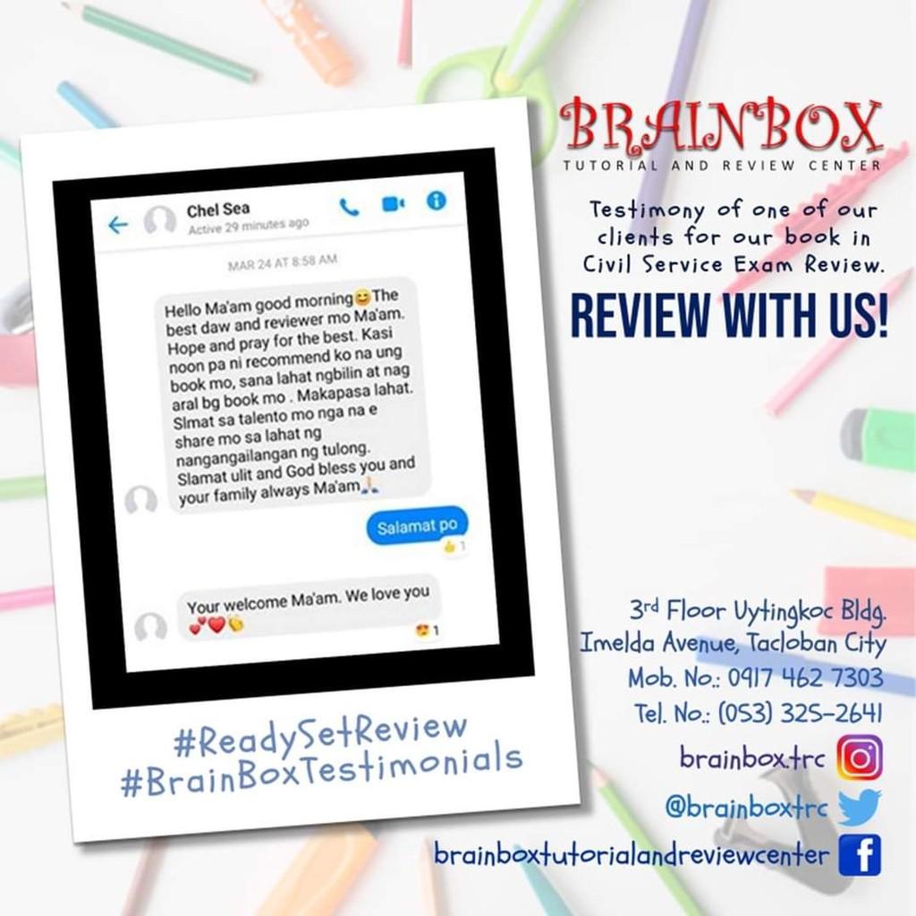 Brainbox Civil Service Exam Reviewer, Hobbies & Toys, Books & Magazines ...