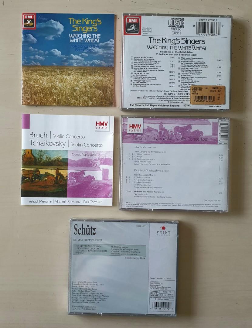 Classical,King's Singer,Bruch,Tchaikovsky,Schutz,Nicholas Flagella ...