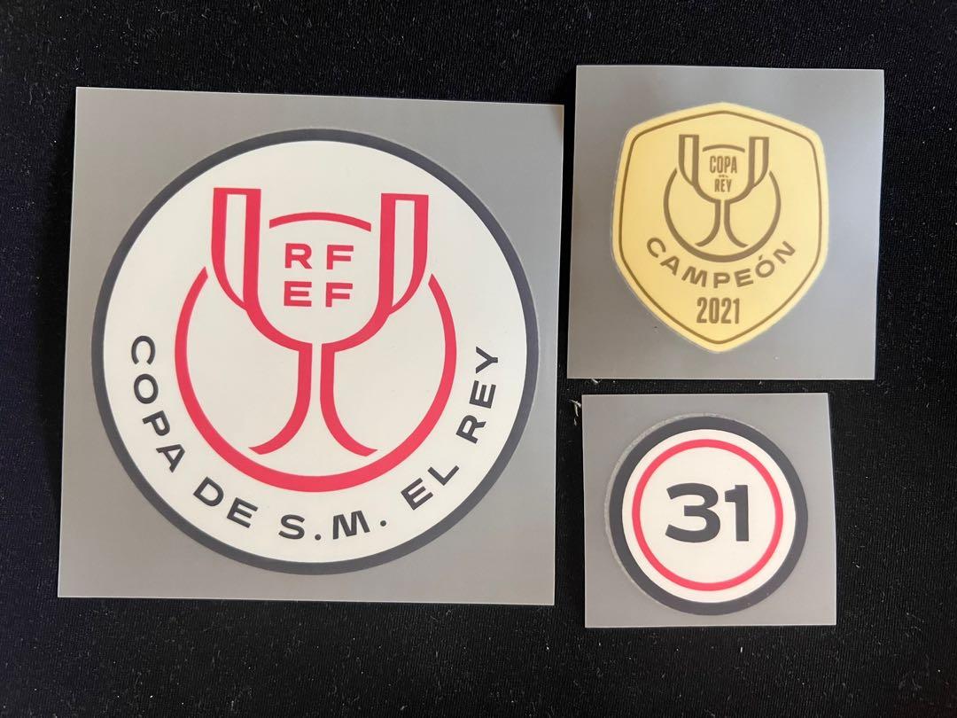 COPA DEL REY 21/22 OFFICIAL PATCH SET - BARCELONA, Sports Equipment ...