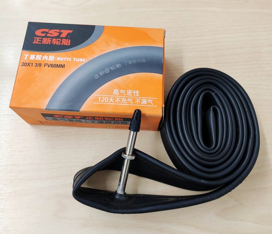 CST Inner Tube 20"x 1 3/8 FV60mm Presta (451), Sports Equipment ...