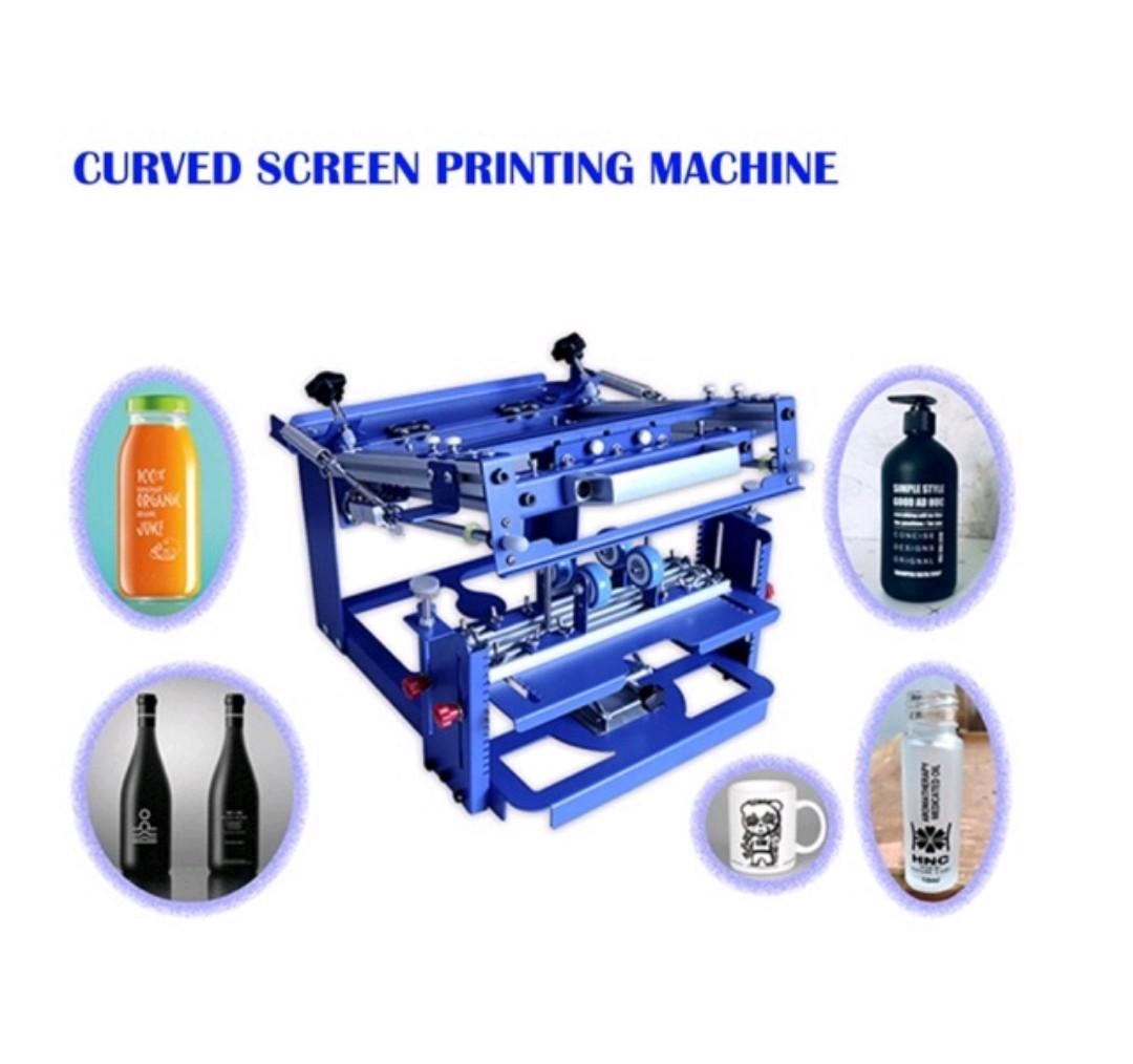 CURVED SCREEN PRINTING MACHINE - SILK SCREEN, Commercial & Industrial ...