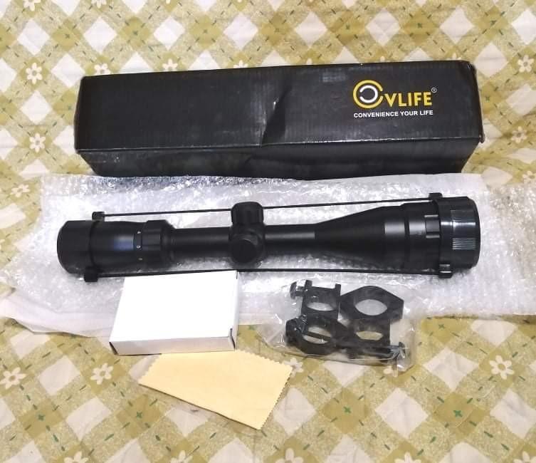 CV Life 3-9x40 Scope with the 20mm Picatinny Mounts Bracket Crosman ...