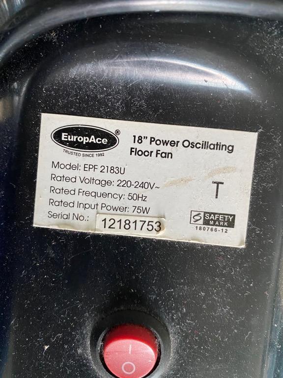 EuropAce Fan - Metal Blade, TV & Home Appliances, Other Home Appliances ...