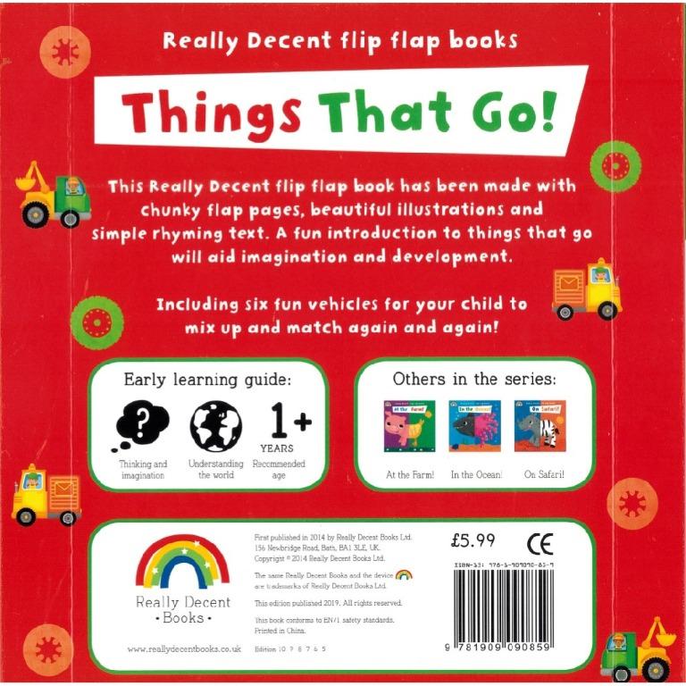 Flip Flaps Things That Go, Hobbies & Toys, Books & Magazines, Children ...