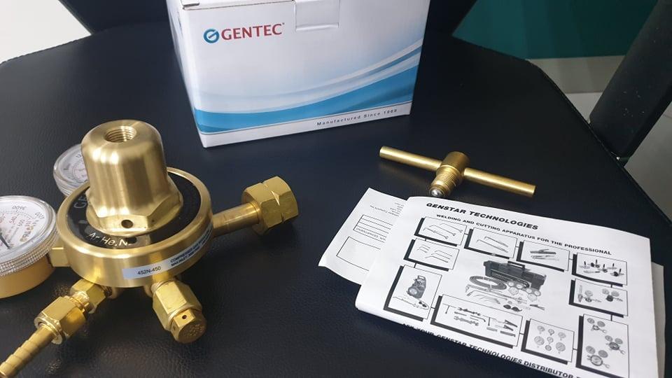 GENTEC Compressed Gas Regulator - brass, Commercial & Industrial ...