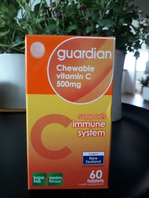 Guardian Chewable Vitamin C 500mg, 60 tablets, Health & Nutrition ...