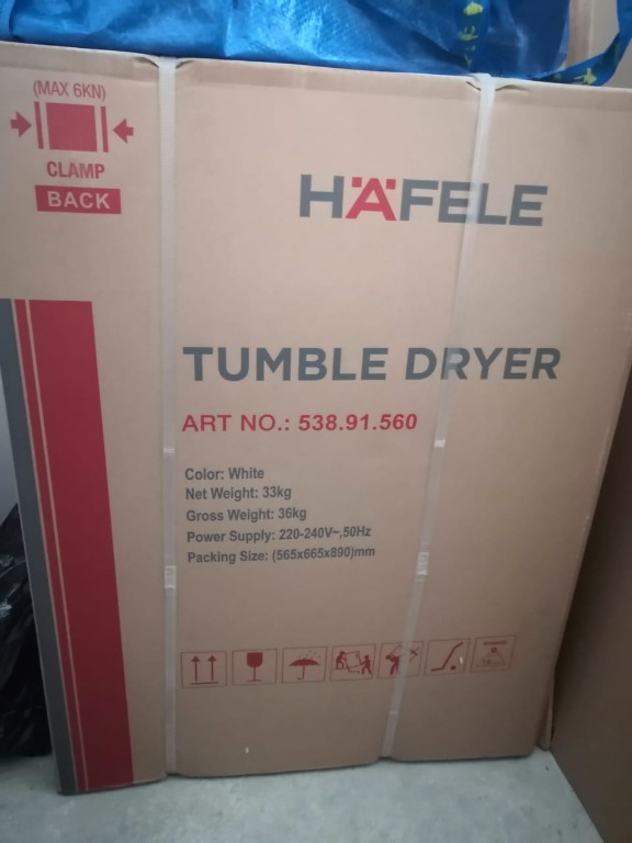 Hafele Dryer 7kg, TV & Home Appliances, Washing Machines and Dryers on ...