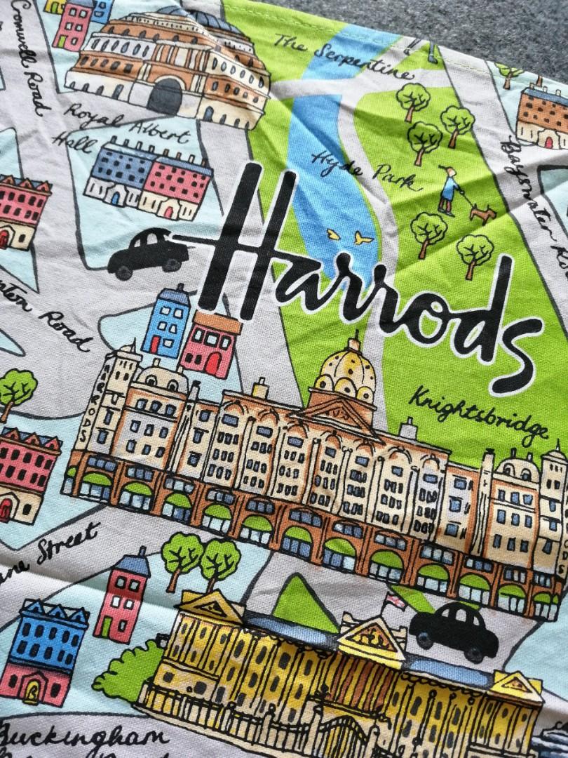 Harrods - Harrods Park Map Tea Towel, Furniture & Home Living, Home ...