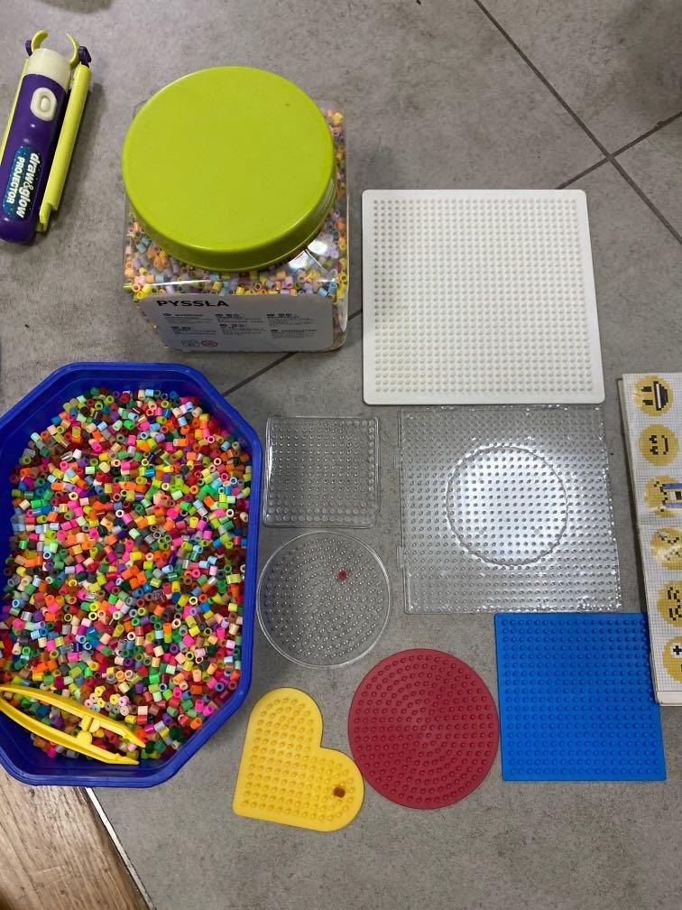 IKEA pyssla beads and trays, Hobbies & Toys, Stationery & Craft ...