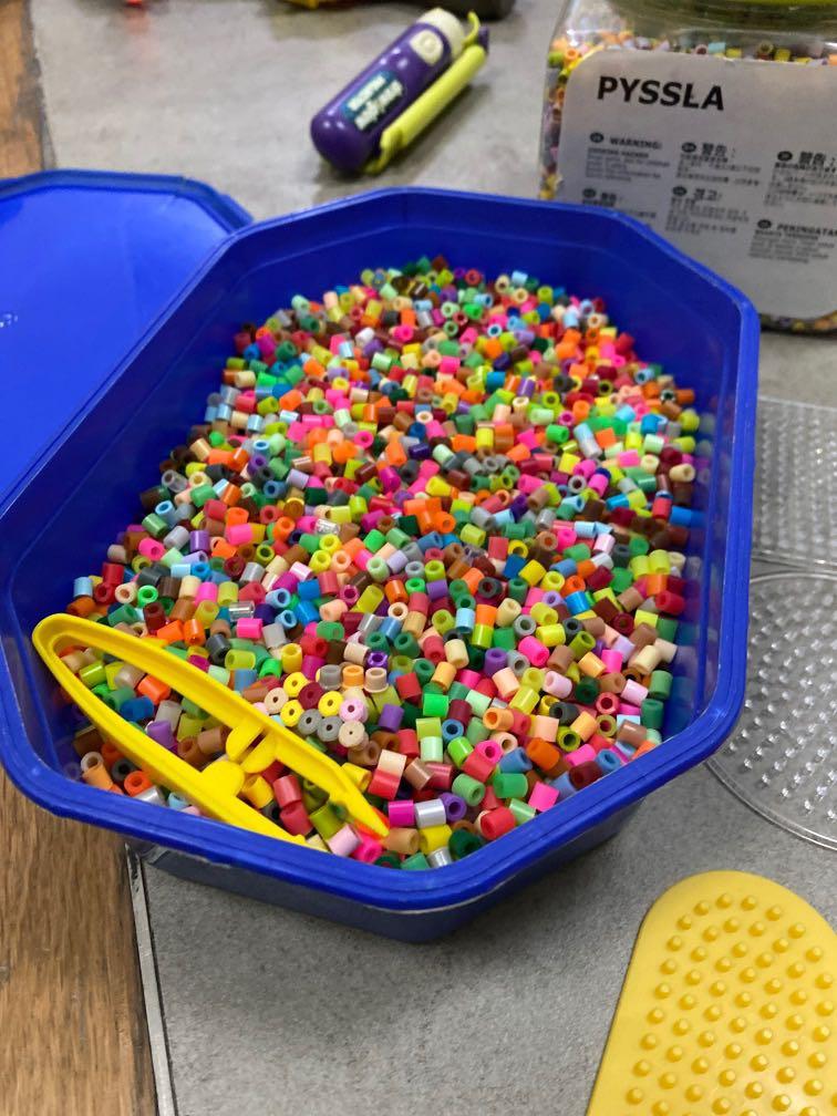 IKEA pyssla beads and trays, Hobbies & Toys, Stationery & Craft ...