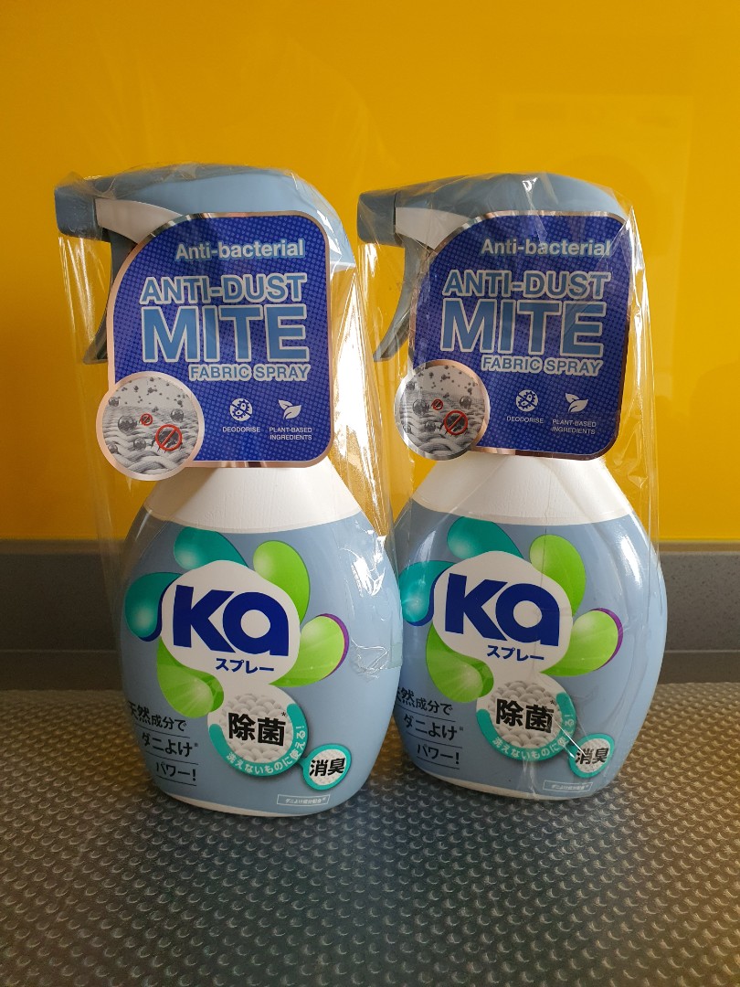 Ka Anti-Dust Mite Fabric Spray 320ml x2, Furniture & Home Living, Cleaning & Homecare Supplies ...