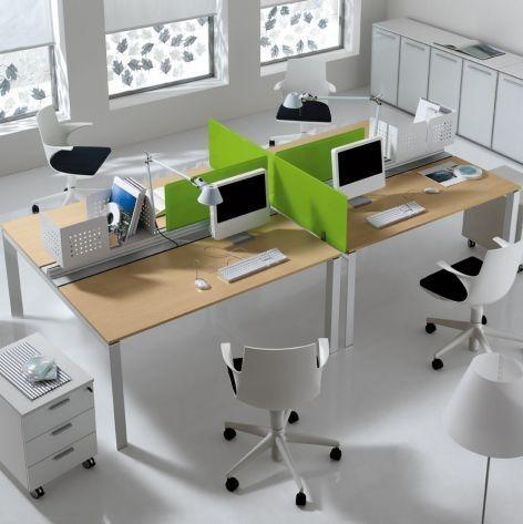 Linear Workstation - Cubicles - Office Furniture Partition ..x blared ...