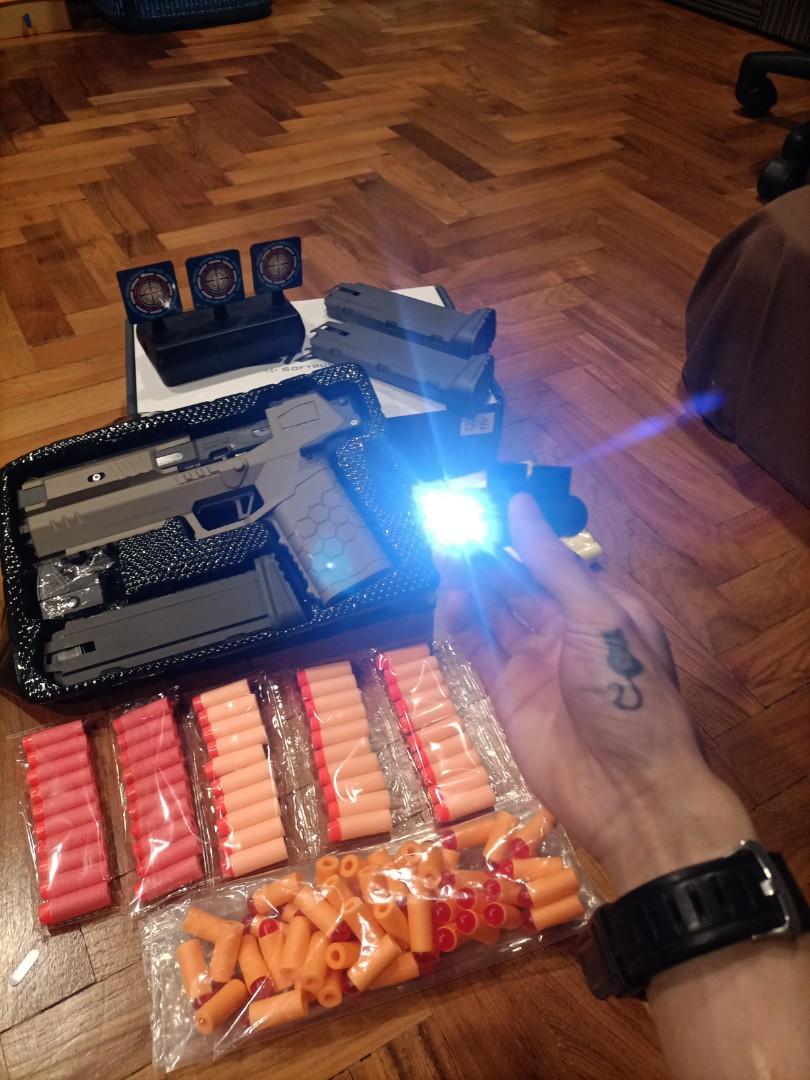 Lizzy GECKO 2.0 slide lock OD Green Blaster Set, Hobbies & Toys, Toys ...