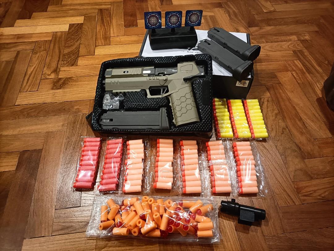 Lizzy GECKO 2.0 slide lock OD Green Blaster Set, Hobbies & Toys, Toys ...