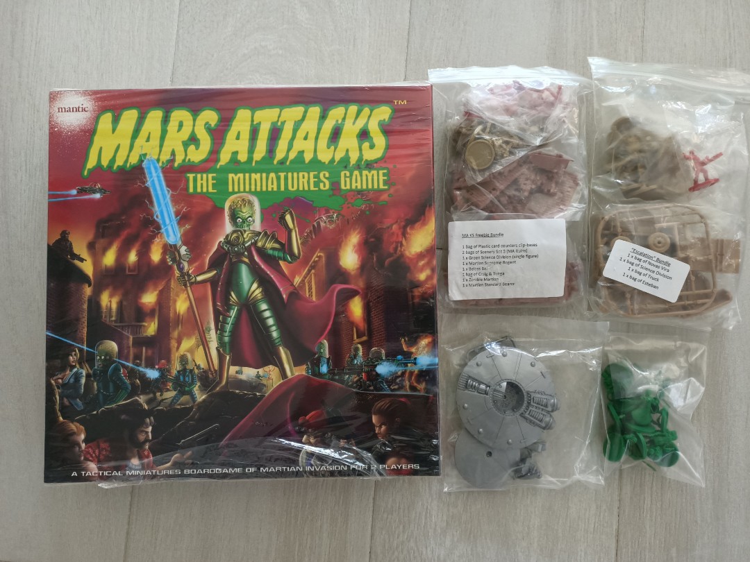 Mars Attacks The Miniatures Game by Mantic Games Kickstarter Board Game ...
