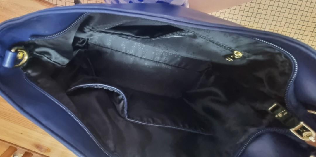 Mel&Co Bucket Bag (Navy), Women's Fashion, Bags & Wallets, Shoulder ...