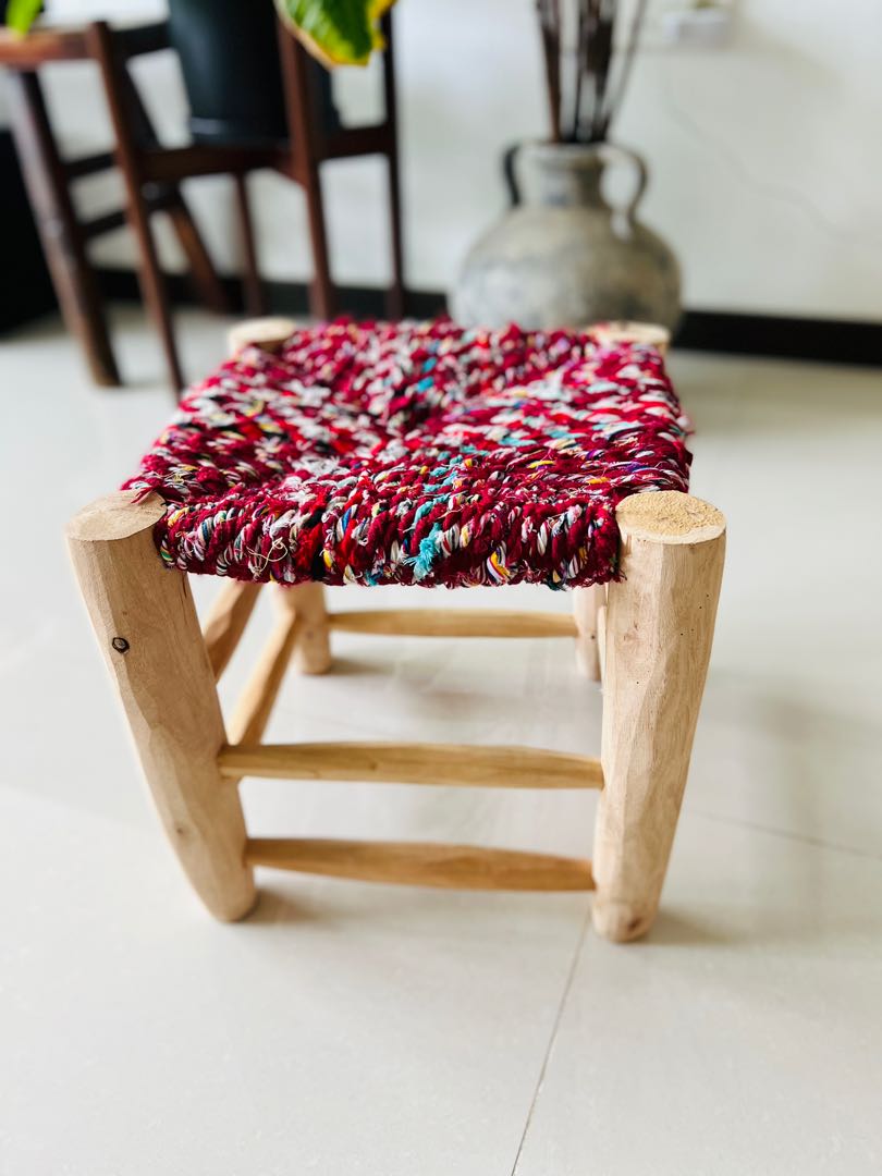 Moroccan stool, Furniture & Home Living, Furniture, Chairs on Carousell