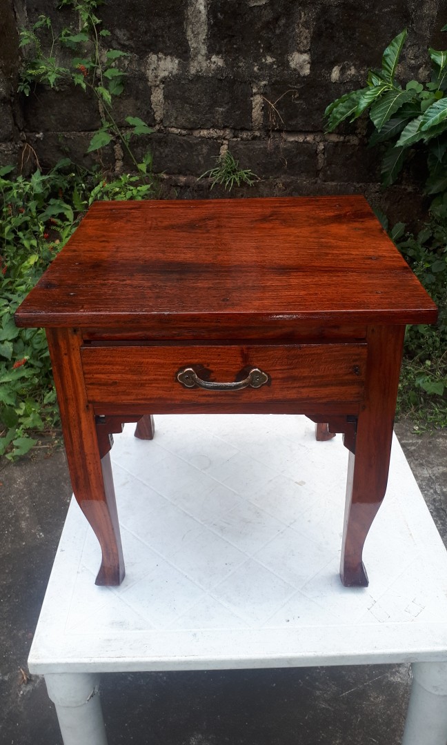 Narra side tabke, Furniture & Home Living, Furniture, Bed Frames ...