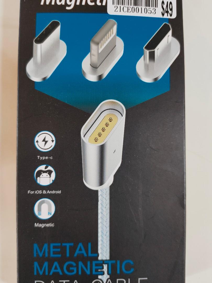 New magnetic attachment USB cable with USB Type C , micro USB, and ...