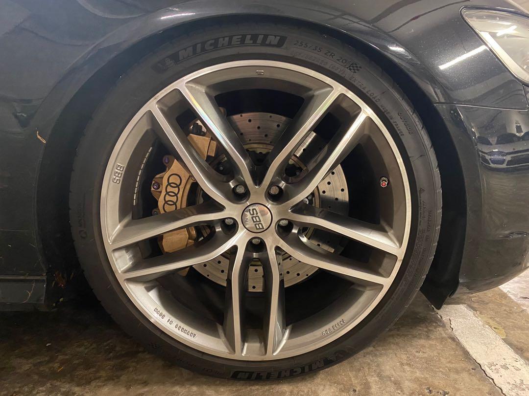 Original 20 inch 5x112 BBS SX Rims with PS4S tyres, Car Accessories ...