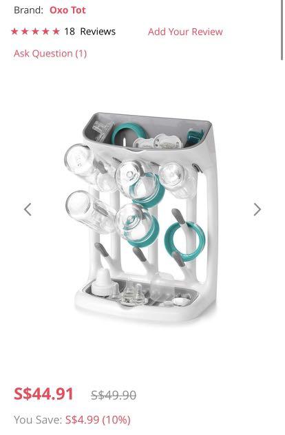 OXO Tot Bottle Drying Rack, Babies & Kids, Nursing & Feeding ...