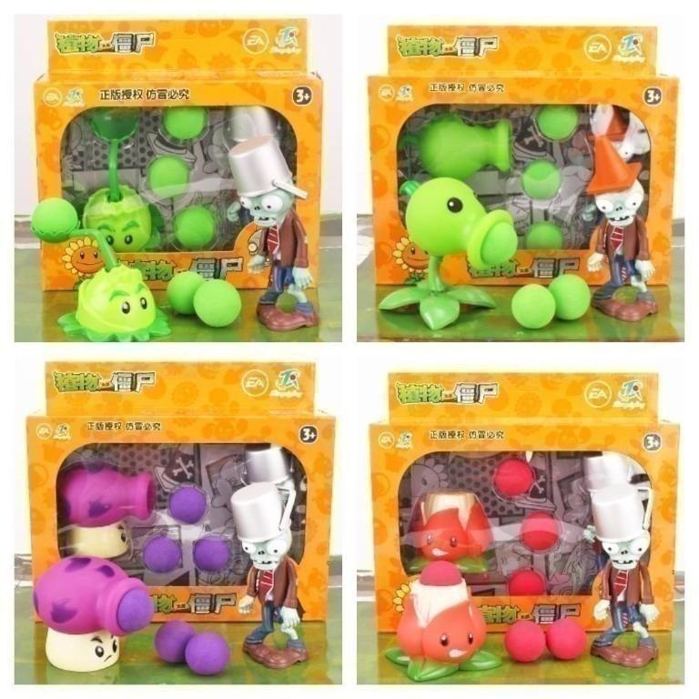 Plants vs Zombies Toy Set 2, Hobbies & Toys, Toys & Games on Carousell