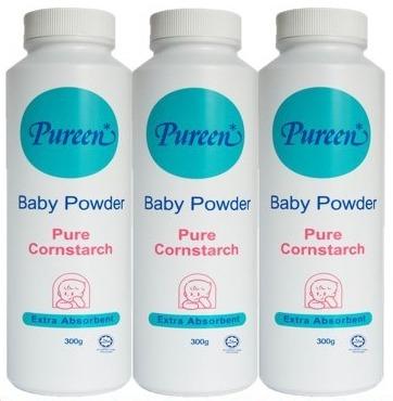 Pureen Cornstarch Powder 300g x 3 (Bundle Pack), Babies & Kids, Bathing ...