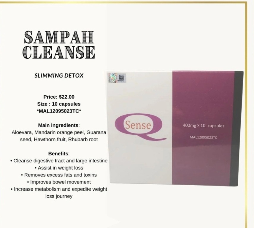 Sampah Cleanse Health And Nutrition Health Supplements Vitamins And Supplements On Carousell